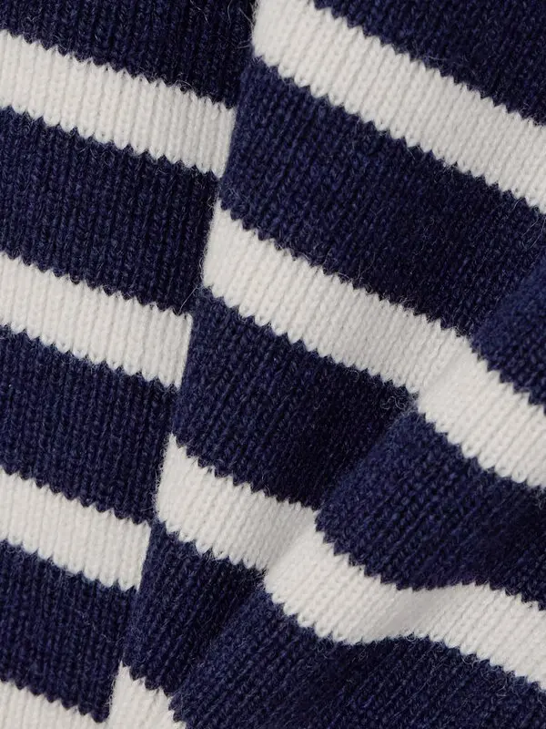 Chloé Button-embellished Striped Sweater