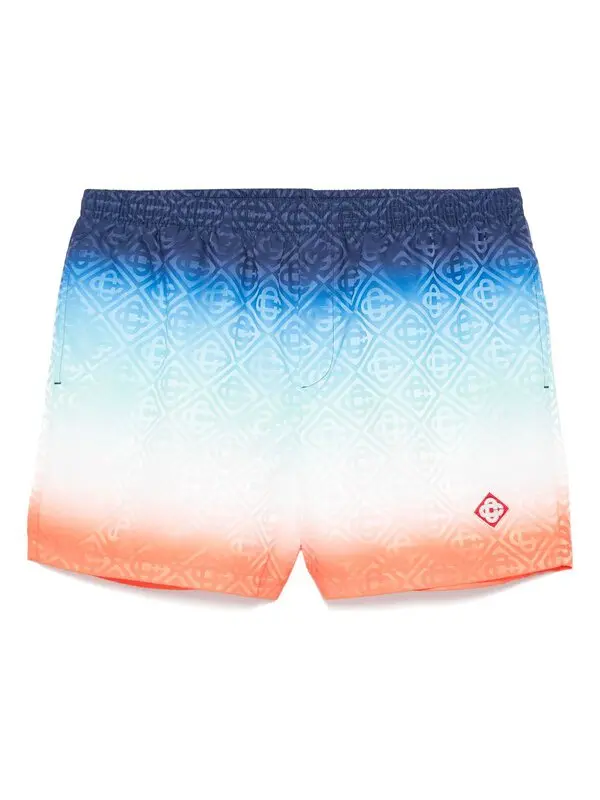 Casablanca Printed Jacquard Swim Shorts - Blue