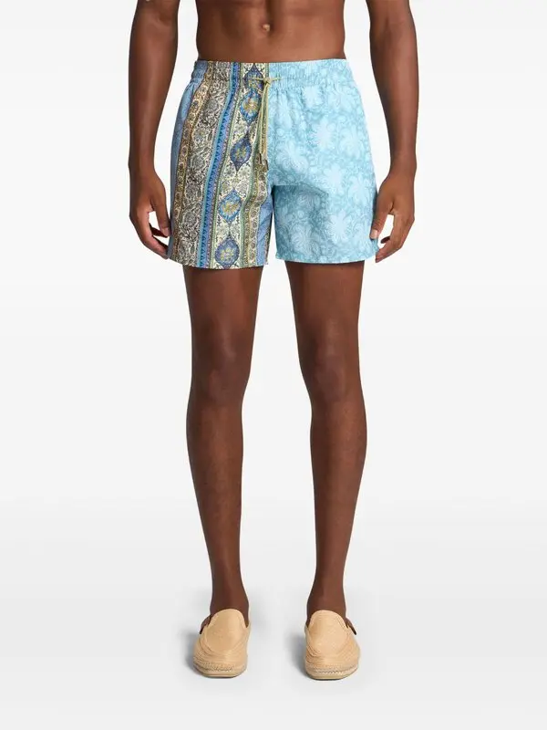 Etro Abstract-pattern Swim Shorts