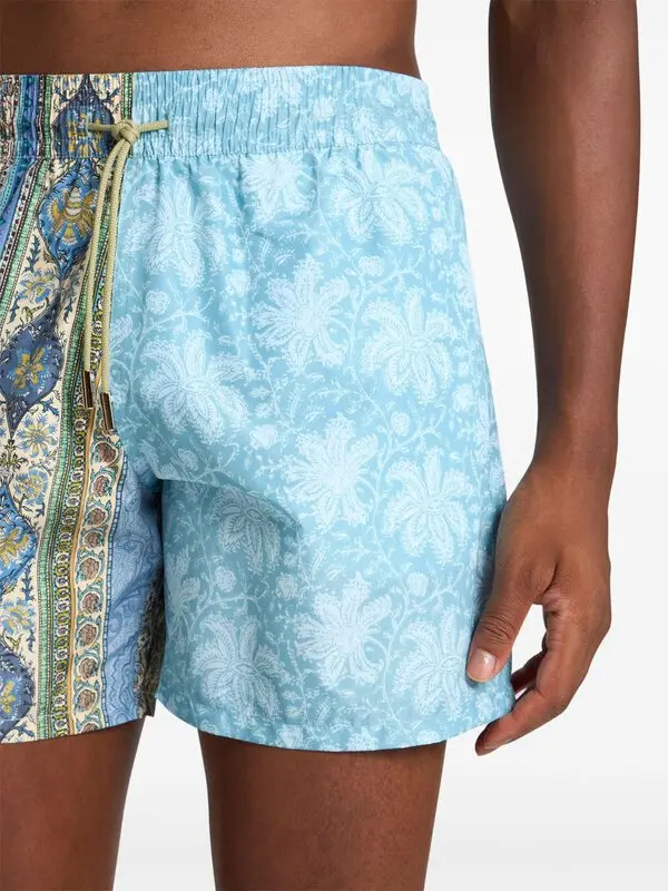 Etro Abstract-pattern Swim Shorts