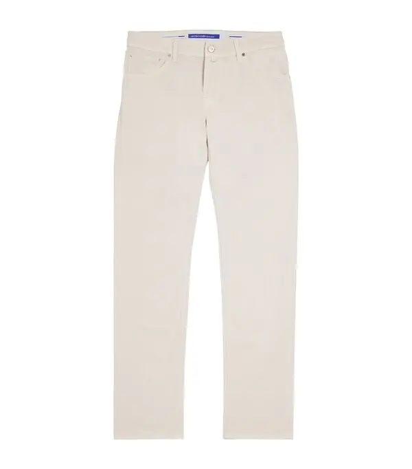 Jacob Cohen Nick Slim Stretch-cotton Chinos - White
