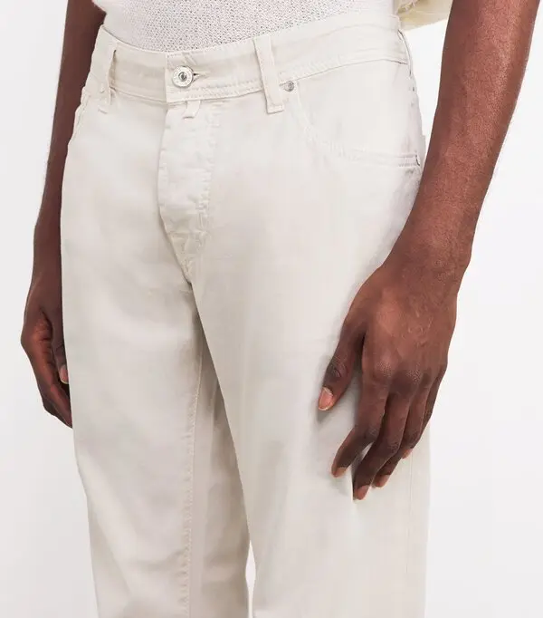Jacob Cohen Nick Slim Stretch-cotton Chinos - White