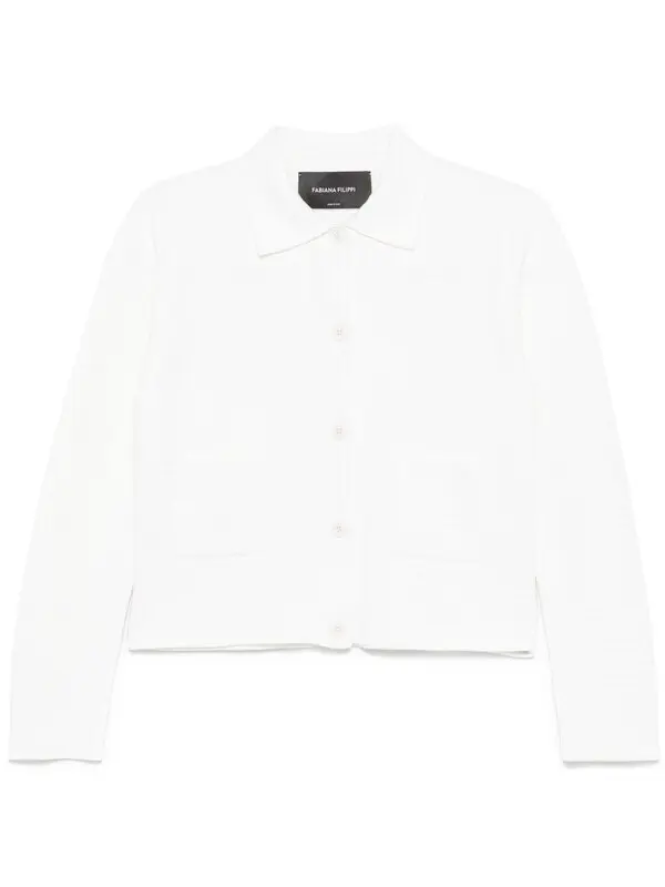 Fabiana Filippi Patch-pocket Cardigan - White
