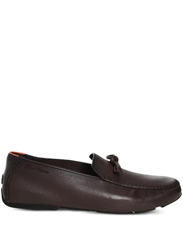 Santoni Havana Loafers - Red