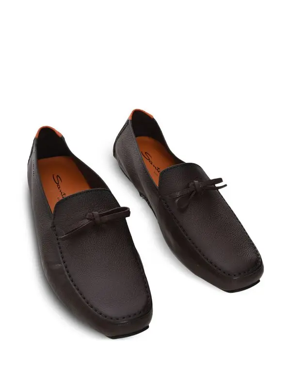 Santoni Havana Loafers - Red