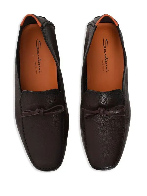 Santoni Havana Loafers - Red