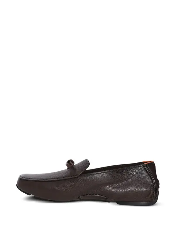 Santoni Havana Loafers - Red