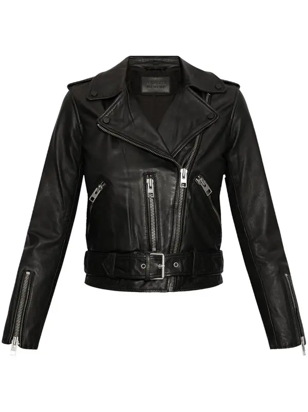 ALLSAINTS Belted Biker Jacket - Black