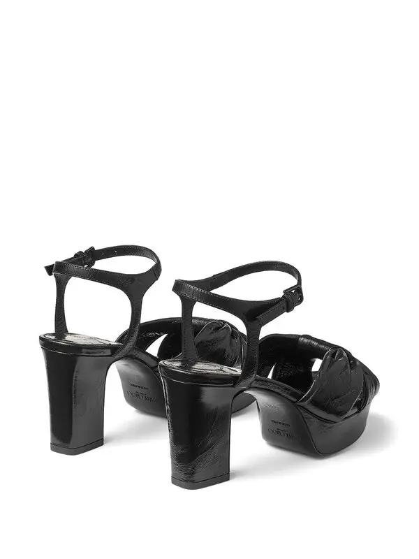 JIMMY CHOO 80mm Heloise Sandals - Black