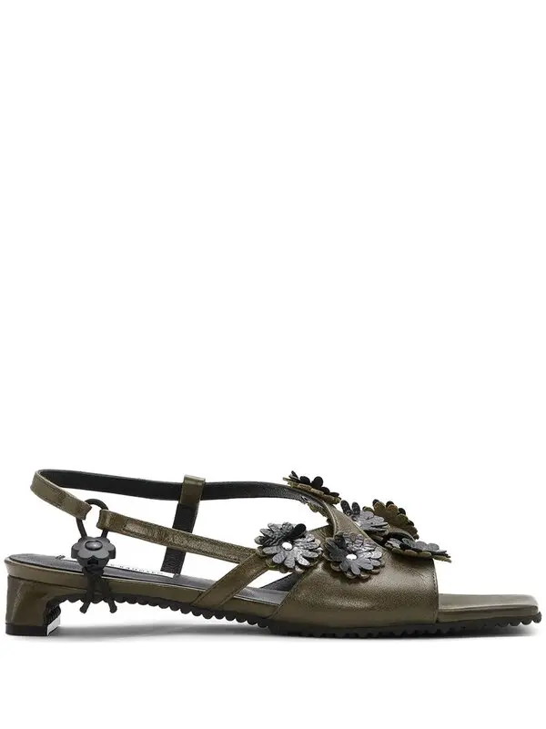 Cecilie Bahnsen Arna Sandals - Green