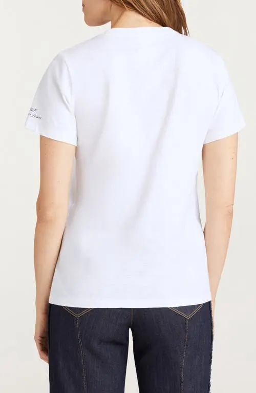 Cinq À Sept Bonjour Sequin Appliqué T-shirt