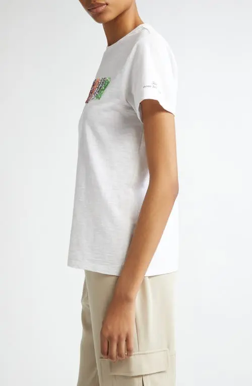 Cinq À Sept Bonjour Sequin Appliqué T-shirt