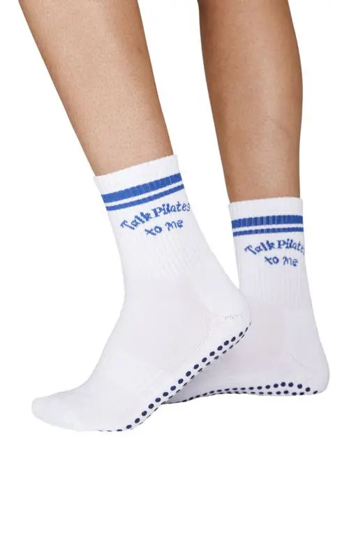 SOULS. Souls Pilates Ankle Grip Socks - White