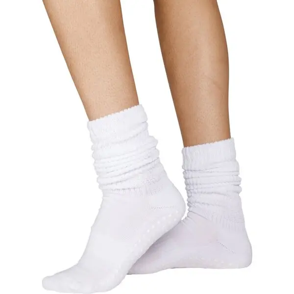 SOULS. Slouchy Grip Socks - White