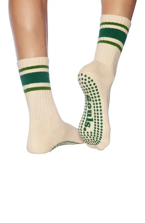 SOULS. Souls Classic Retro Crew Grip Socks - Beige