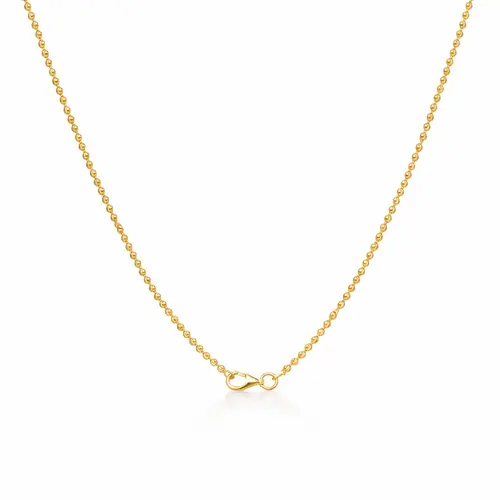 DONATELLO GIAN Name' Cut Bead Ball Chain Necklace - Gold