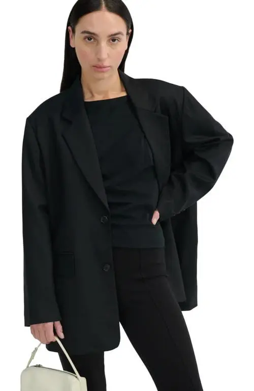 Almina Concept Oversized Blazer - Black