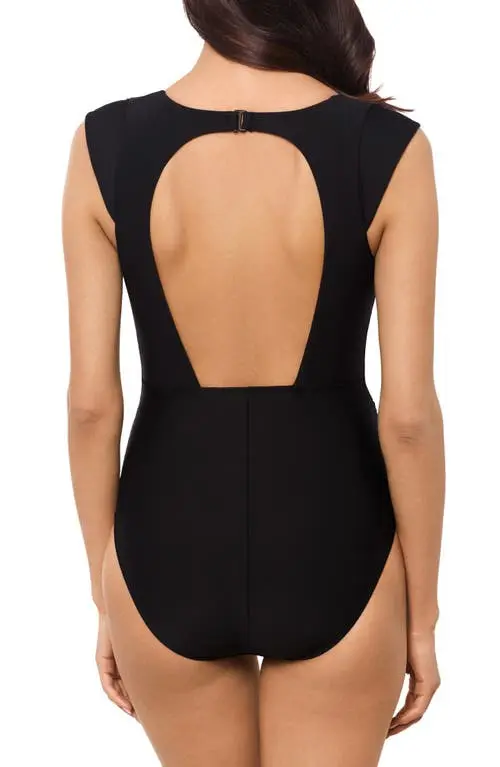 MAGICSUIT® Dash Plunge One-piece Swimsuit - Black