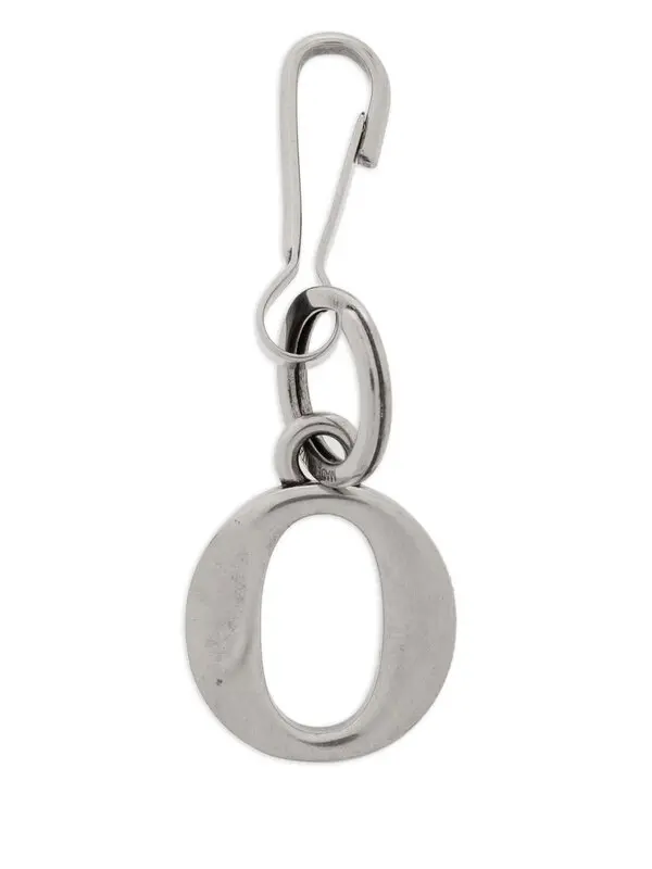 Balenciaga Letter-charm Keyring - Silver