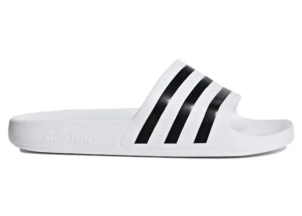 Adidas Adilette Aqua Slides - Cloud White/core Black