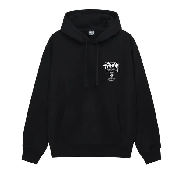 StÜssy World Tour Hoodie - Black