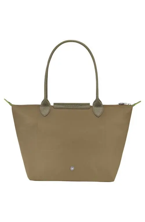 Longchamp Le Pliage Green Recycled Canvas Tote Artichoke