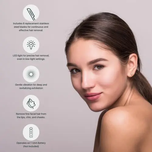 PURSONIC Precision Dermaplaning Hair Remover Tool