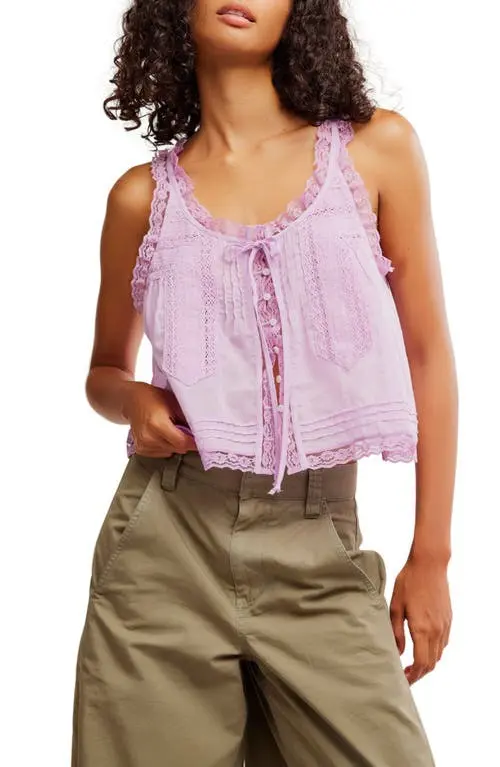 Free People Lace Trim Tank