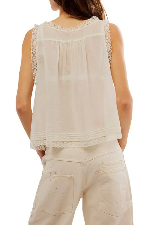 Free People - Lace Trim Tank