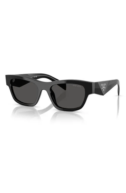 Prada 52mm Butterfly Polarized Sunglasses - Black