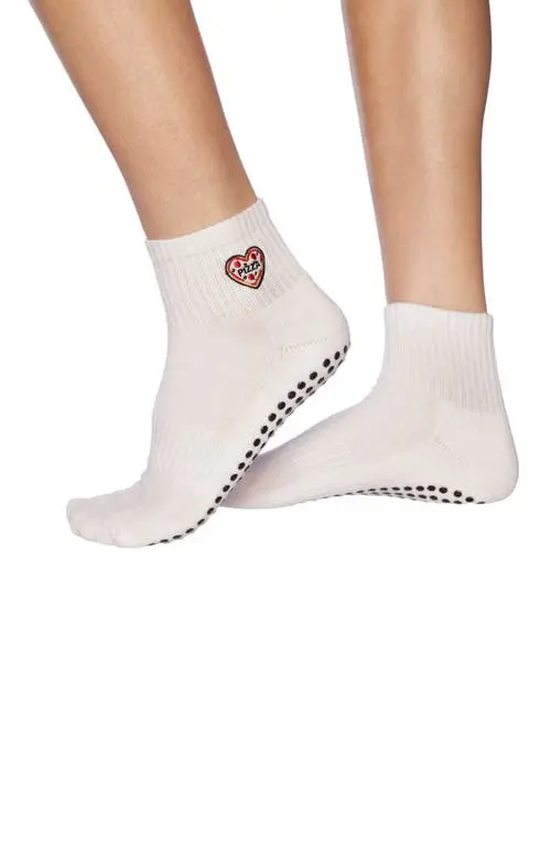 SOULS. Souls Pizza Ankle Grip Socks - White