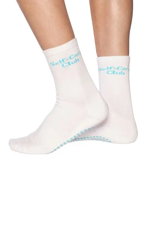 SOULS. Souls Self-care Club Grip Socks - White