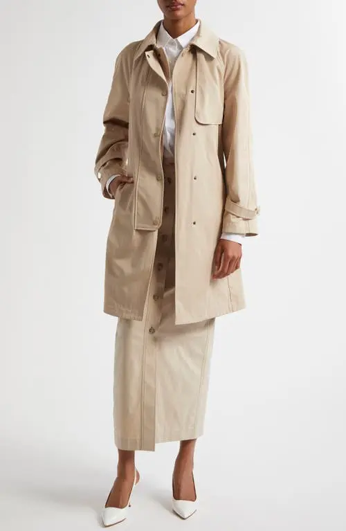 Emporio Armani Cotton-enriched Trench Coat