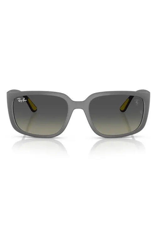 Ray-ban X Scuderia Ferrari 57mm Square Sunglasses - Matte Grey