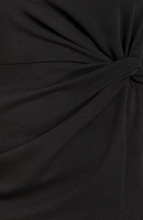 BUXOM COUTURE Gathered Waist Midi Dress - Black