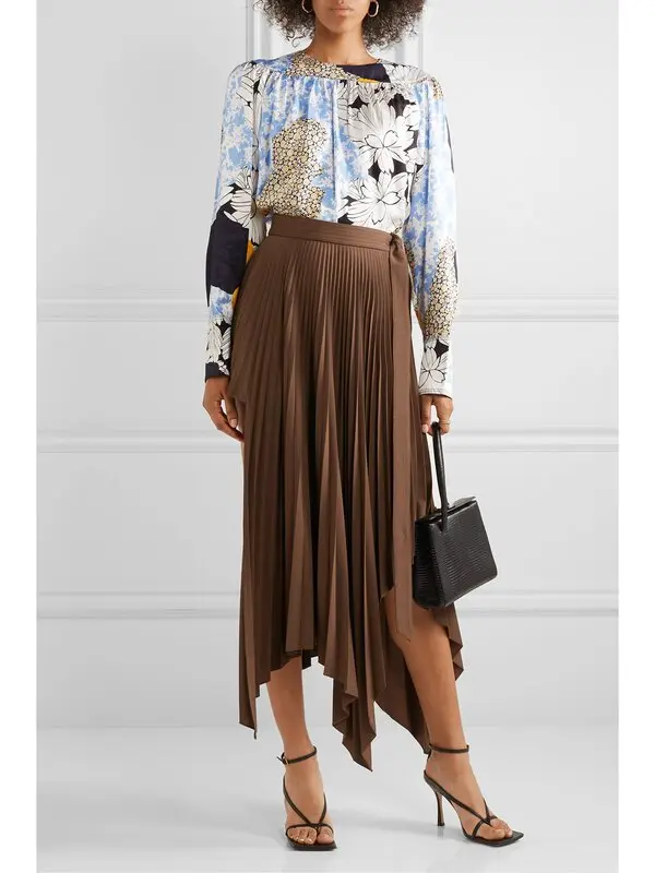 BY MALENE BIRGER Napoli Printed Satin Blouse