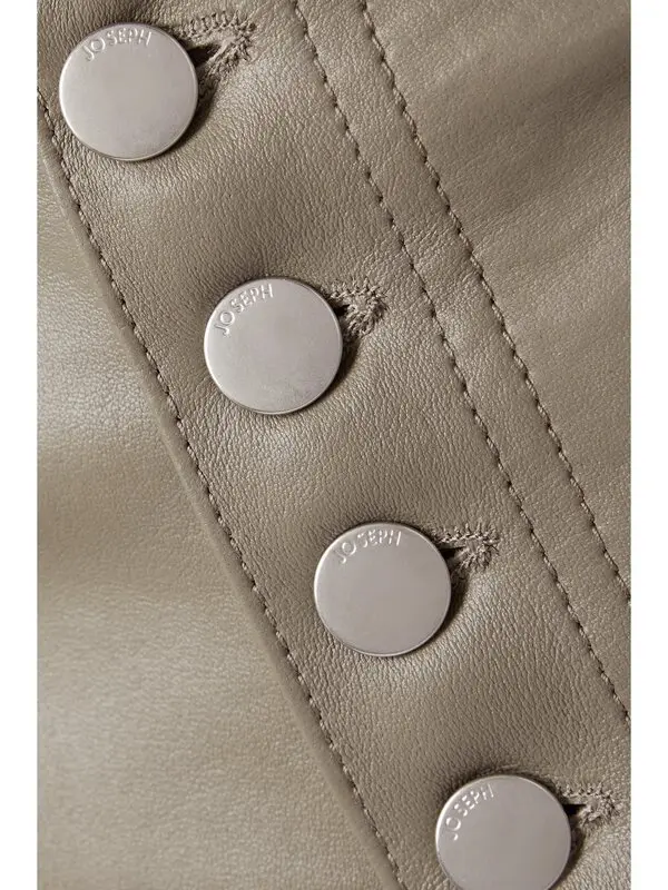 JOSEPH Den Cropped Leather Pants