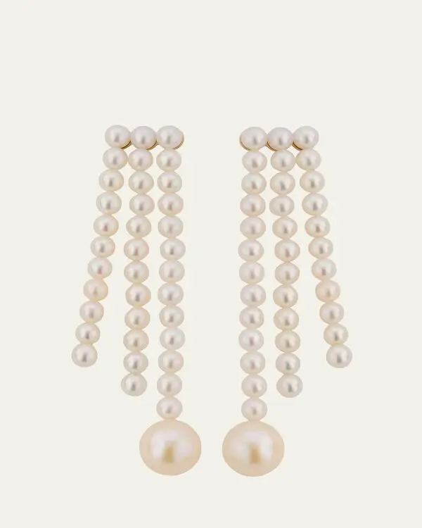 Sophie Bille Brahe 14k Yellow Gold Freshwater Pearl Earrings - Yg