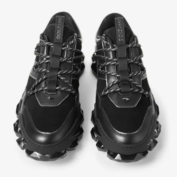 JIMMY CHOO Diamond X Ii M Leather Trainers - Black