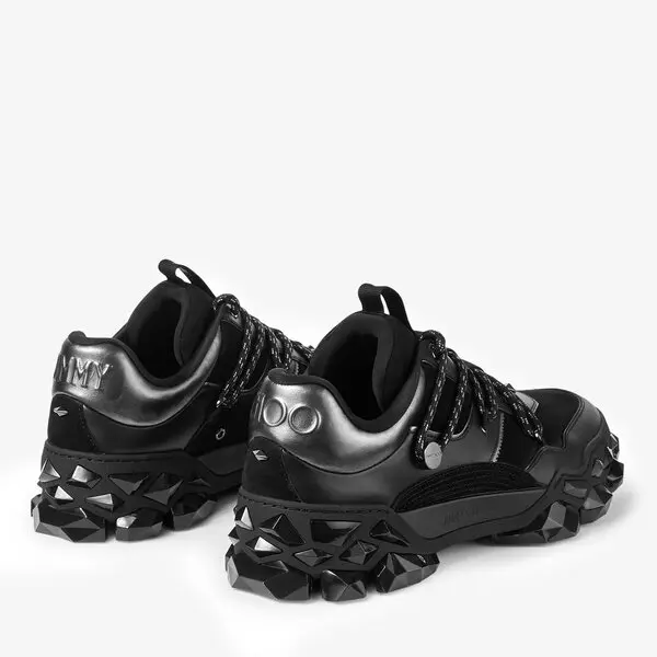 JIMMY CHOO Diamond X Ii M Leather Trainers - Black
