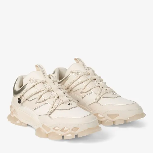JIMMY CHOO Diamond X Ii M Leather Trainers - Latte