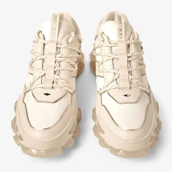 JIMMY CHOO Diamond X Ii M Leather Trainers - Latte