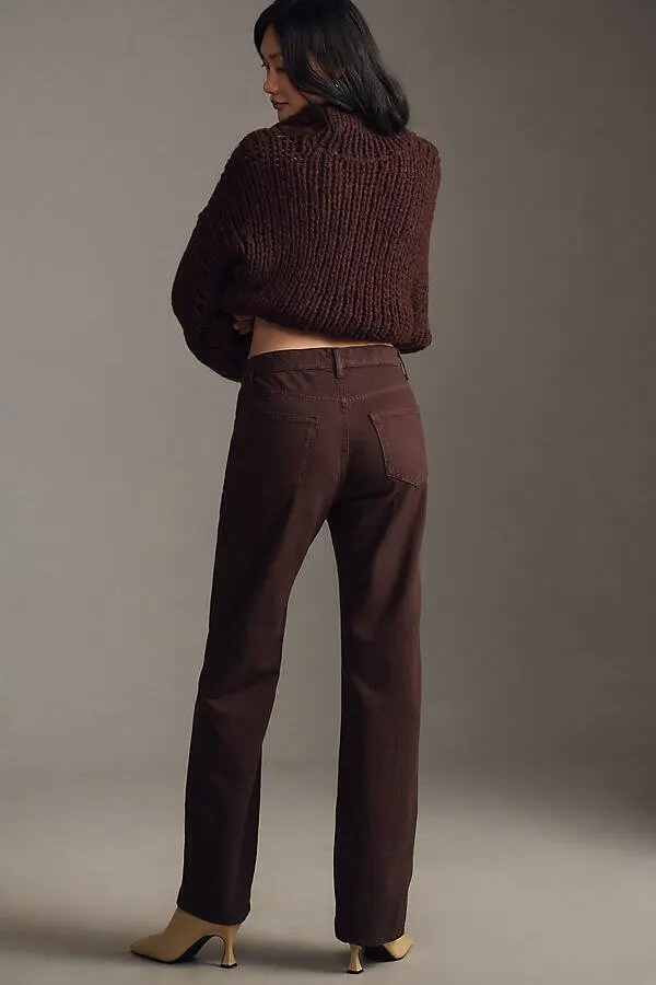 REFORMATION Val 90s Mid-rise Straight-leg Jeans - Brown