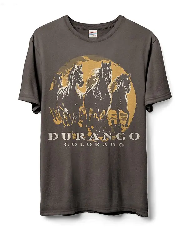 Junk Food Clothing Durango Colorado Flea Market Tee - Coffee