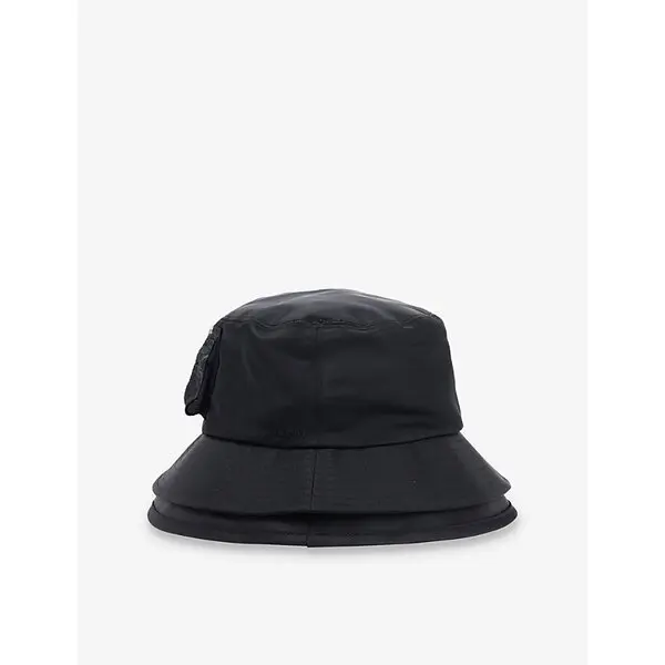 Sacai Pocket Double-Brim Bucket Hat - Black | Editorialist