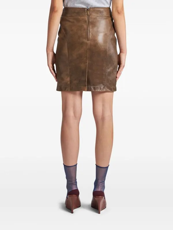 Etro Leather Skirt
