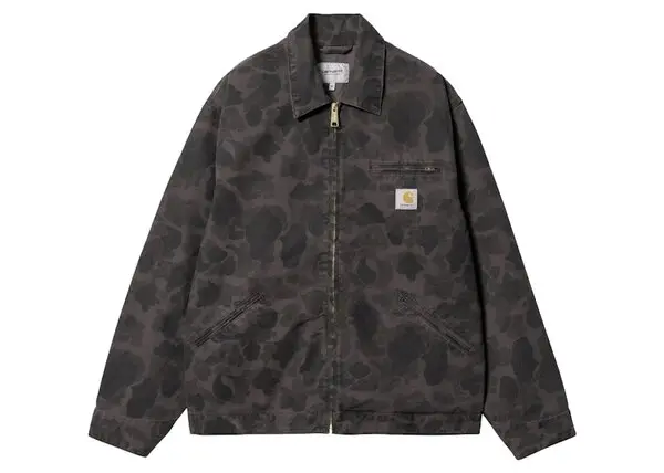 Carhartt Duck Camo Detroit Jacket - Green/Graphite | Editorialist