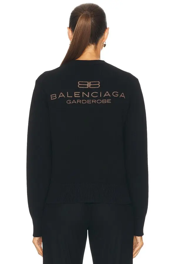 Balenciaga Crewneck Sweater - Black
