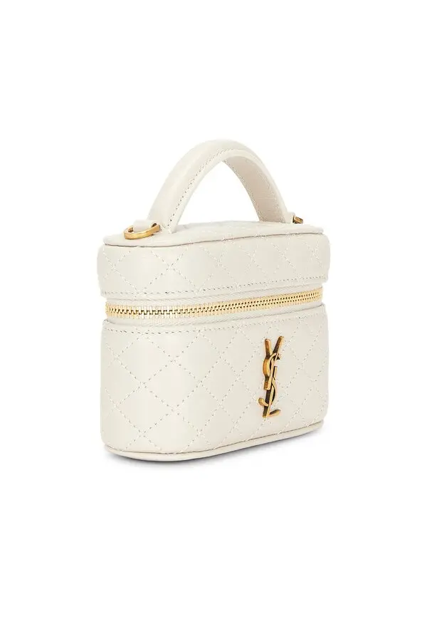 Saint Laurent Micro Gaby Vanity Bag - Crema Soft