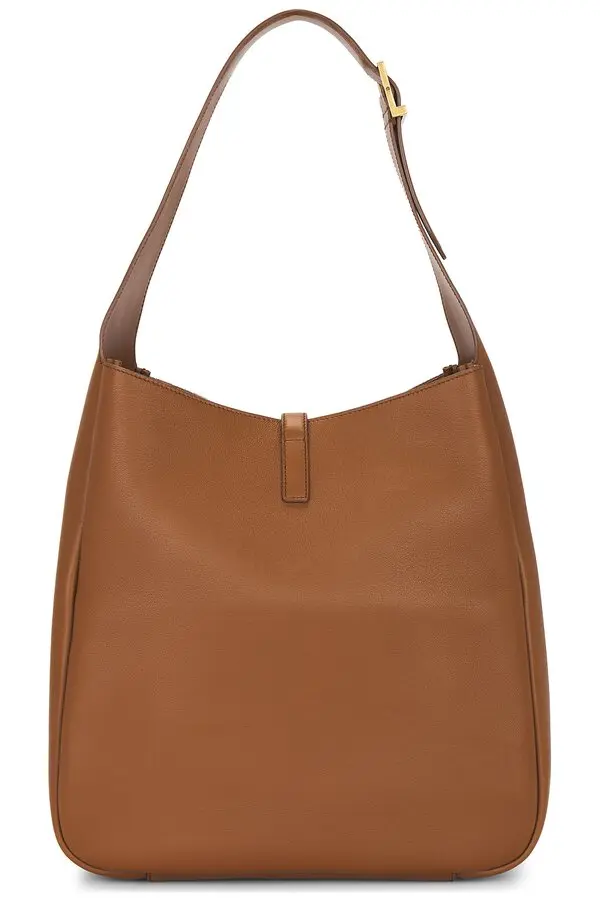 Saint Laurent Large Le 5 A 7 Supple Hobo Bag - Fox